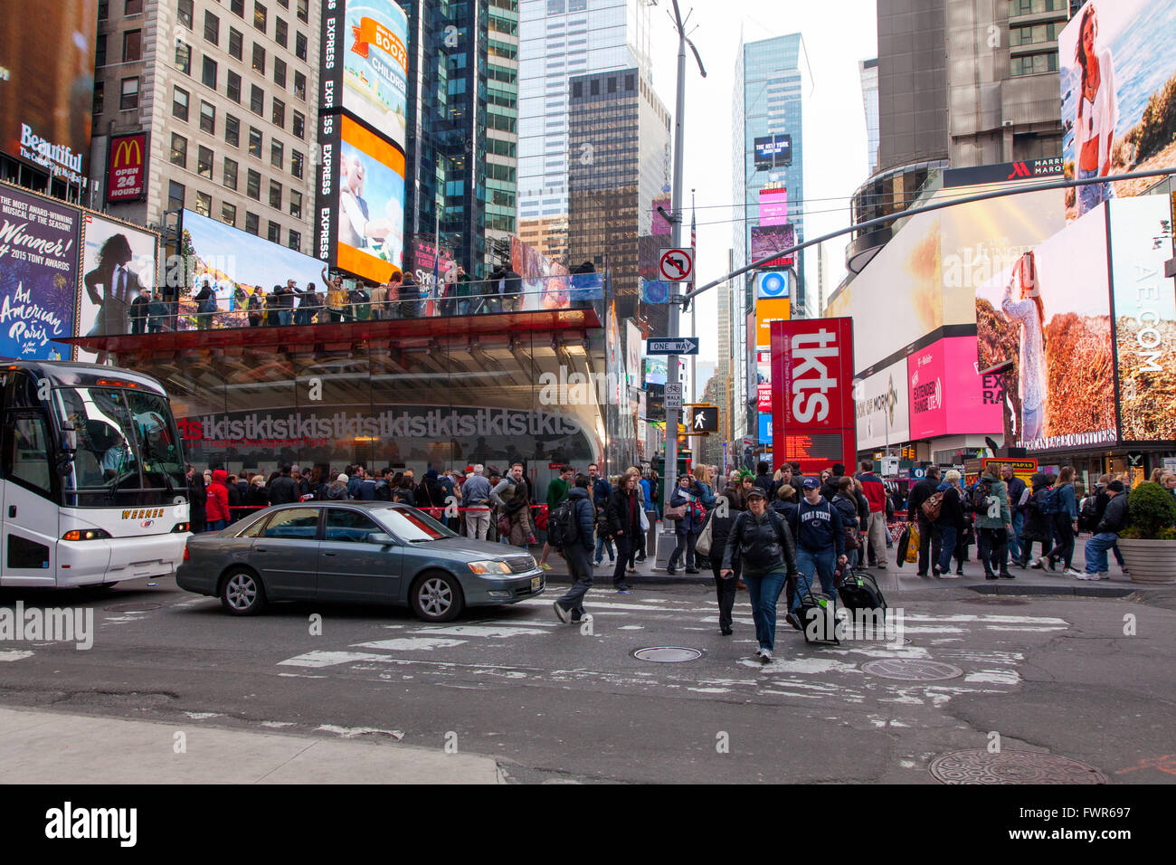 Times Square, Manhattan, new York City, United States of America Stock ...
