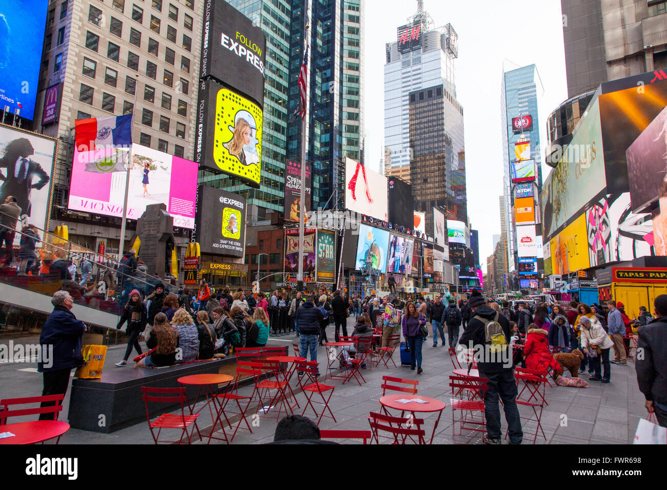 Times Square, Manhattan, new York City, United States of America Stock ...