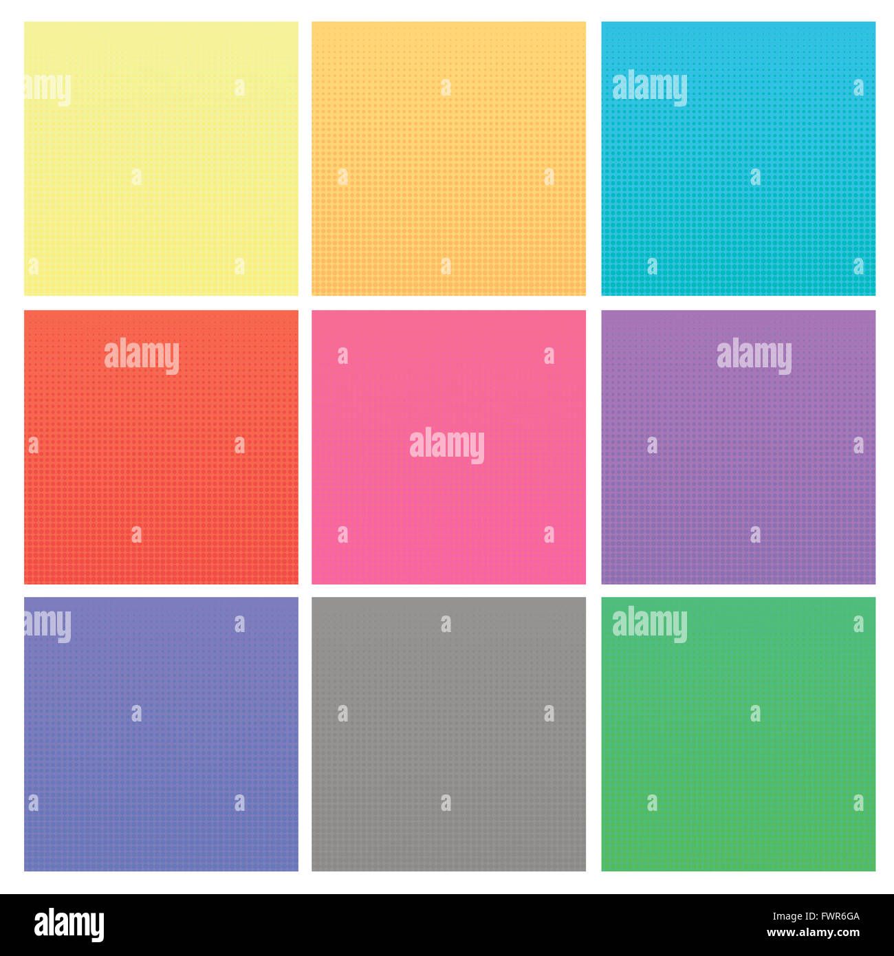 Set of Colorful Halftone Backgrounds Stock Photo - Alamy