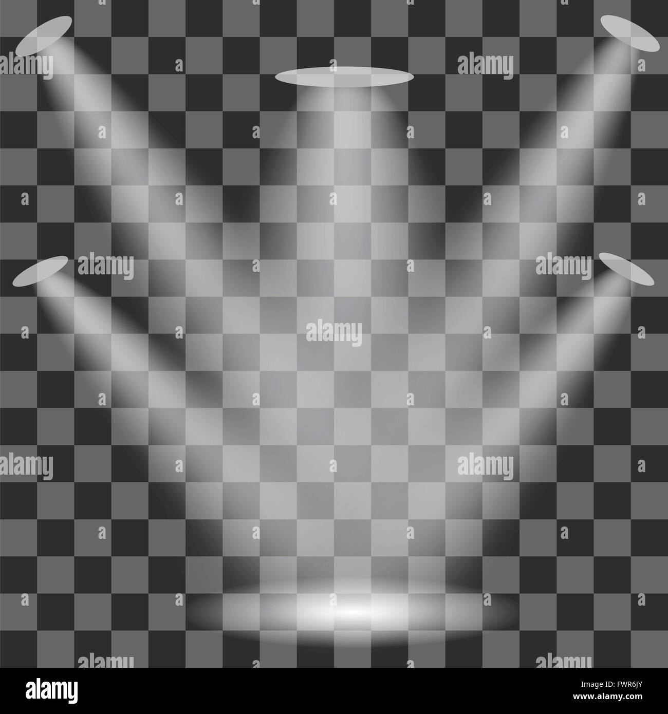 Set of Spotlights Isolated Stock Photo - Alamy