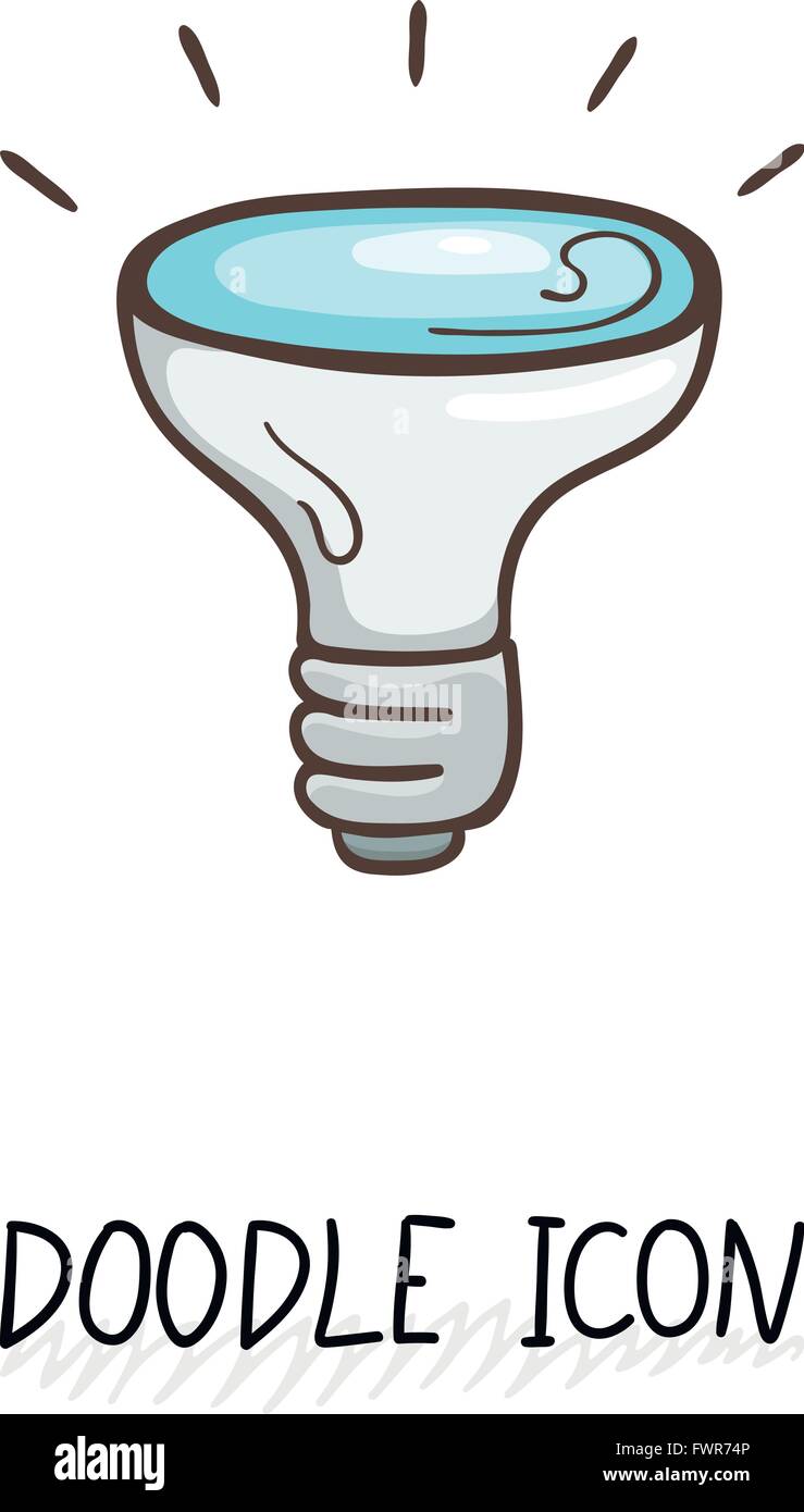 Doodle icon of light bulb Stock Vector Image & Art - Alamy