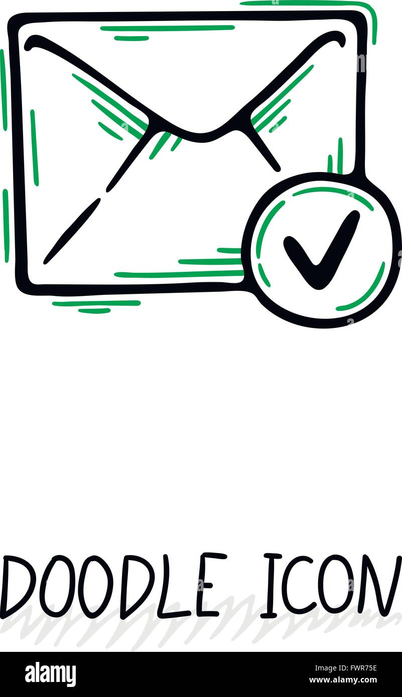 Email doodle icon. Vector pictogram Stock Vector Image & Art - Alamy
