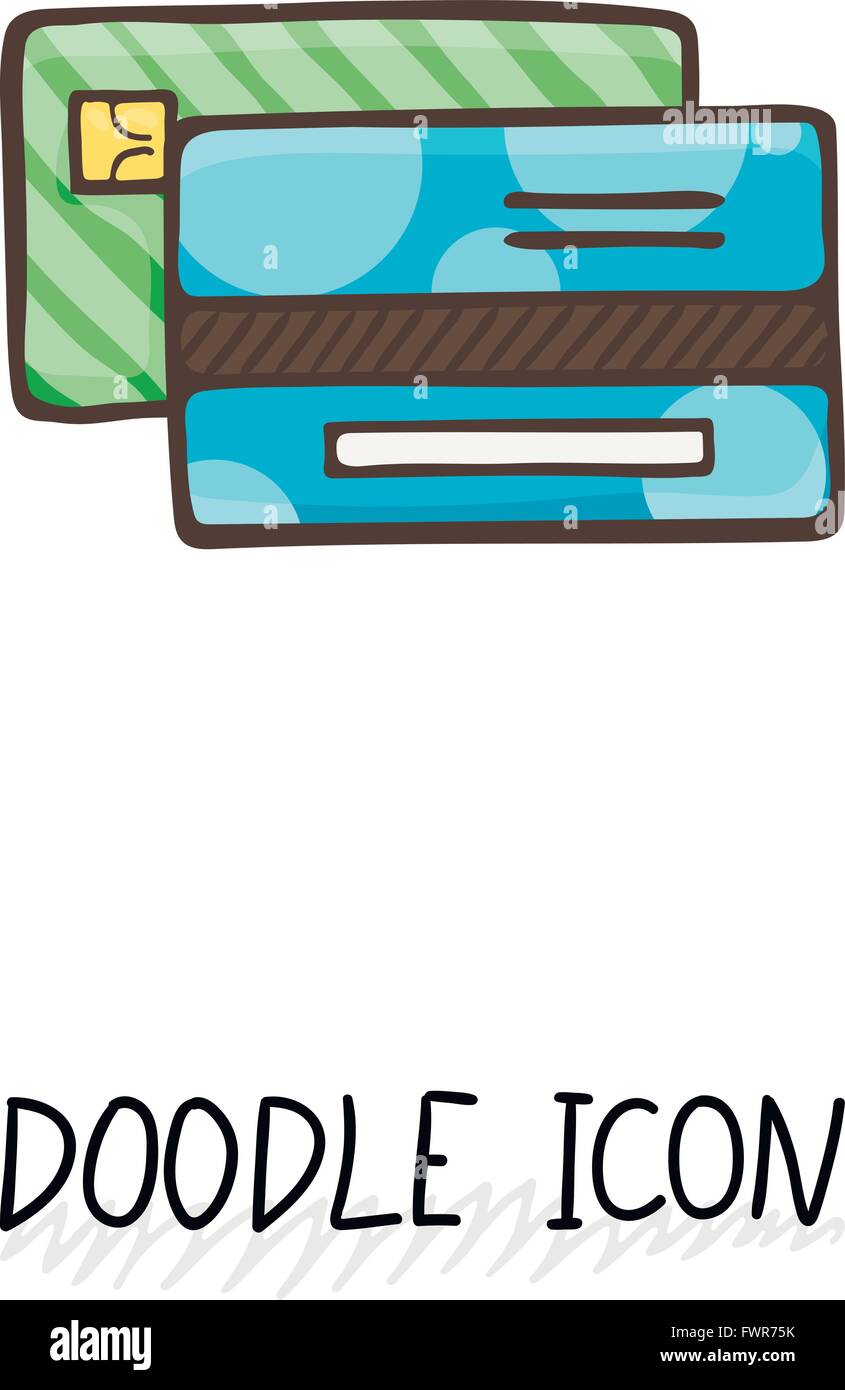 Credit Card Doodle Icon Stock Vector Image & Art - Alamy
