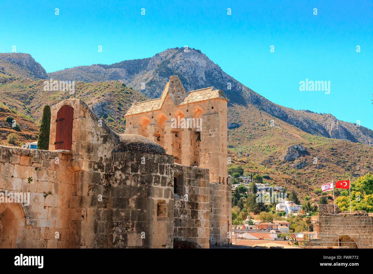 Historic Bellapais Abbey in Cyprus Stock Photo - Alamy
