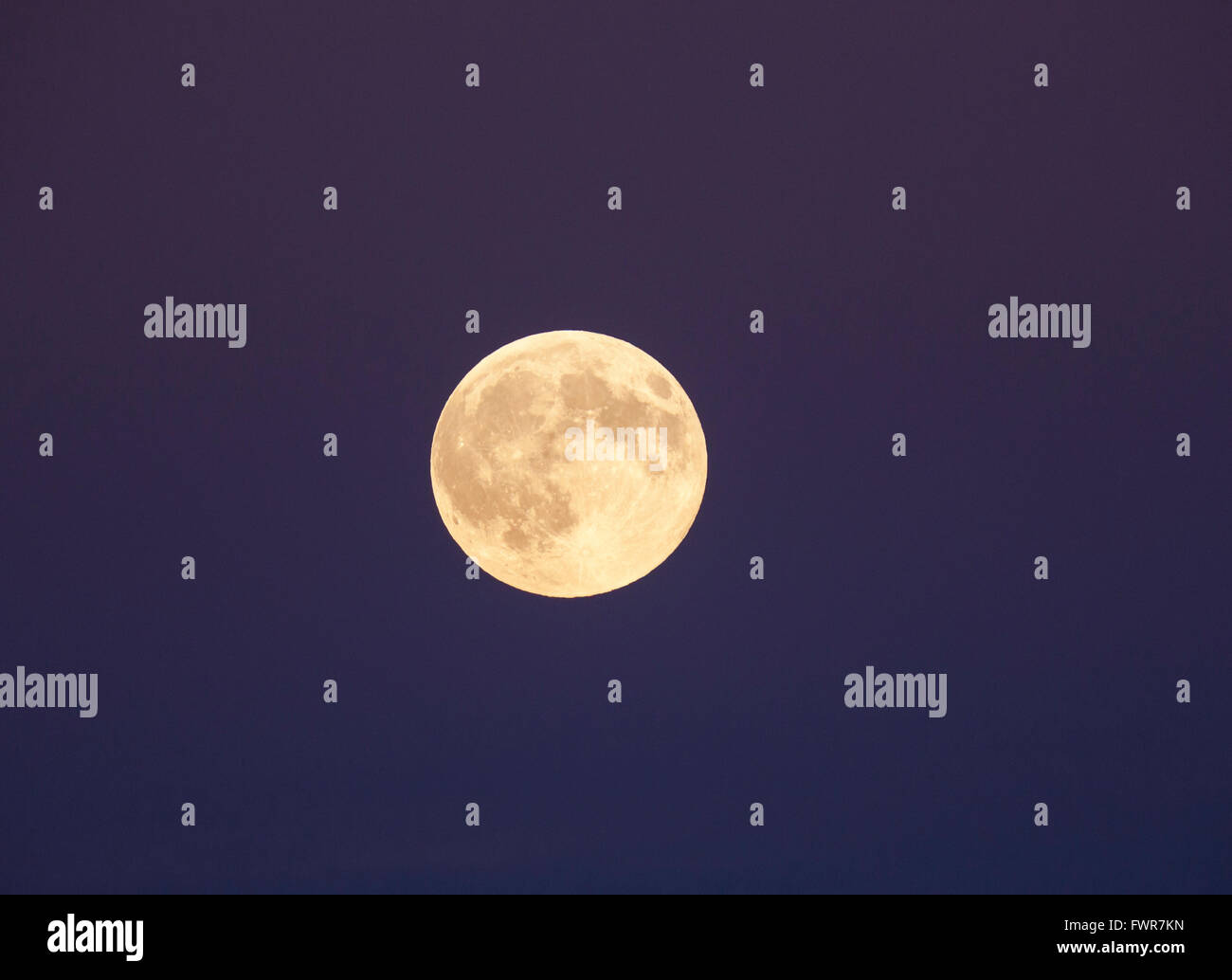 Full moon with cloudless night sky, Appenzell, Switzerland Stock Photo ...