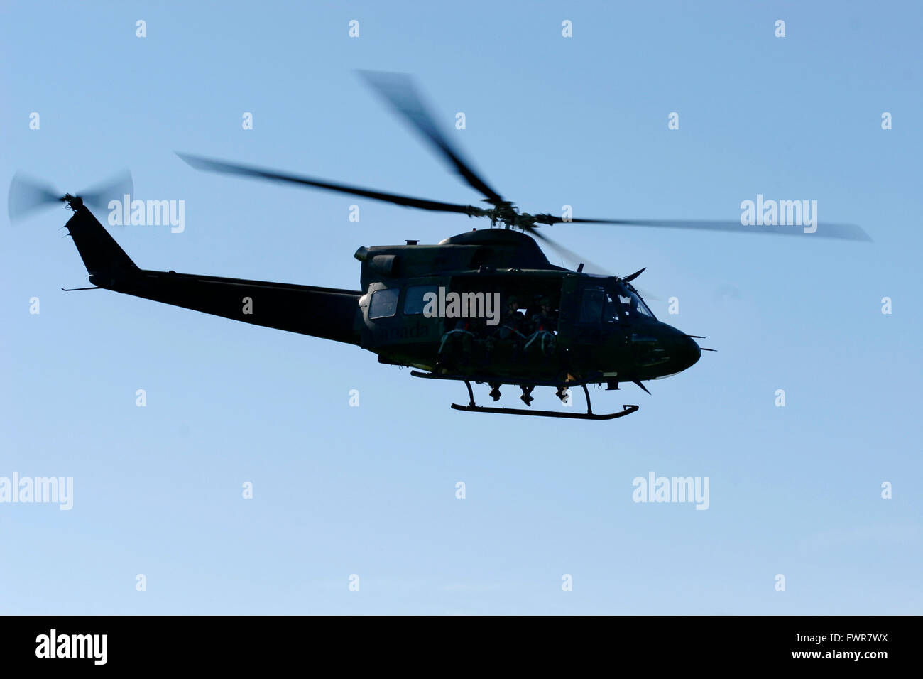 Canadian Forces CH-146 Griffon practices with cadets from the Royal ...