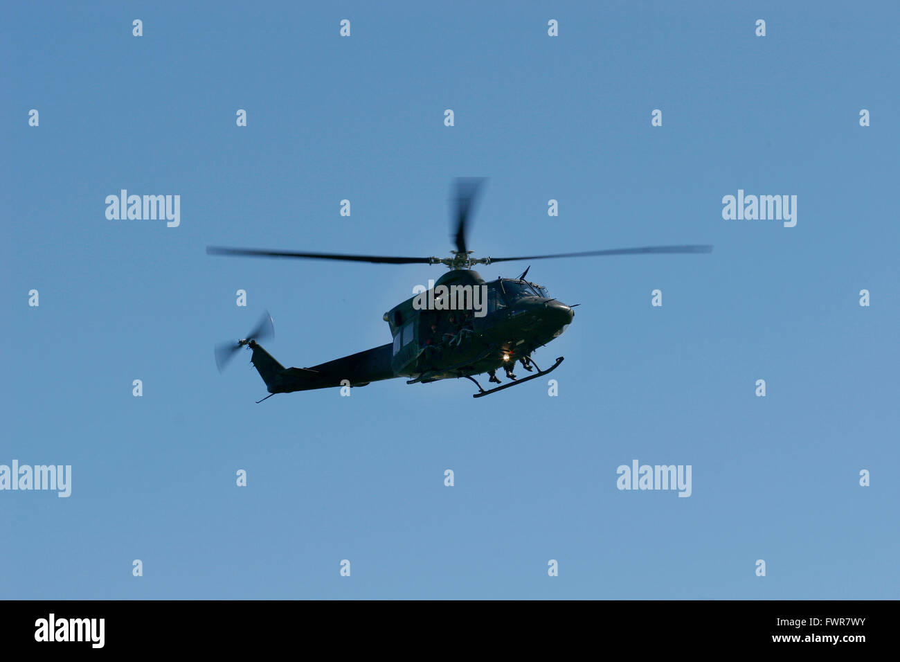Canadian Forces CH-146 Griffon practices with cadets from the Royal ...