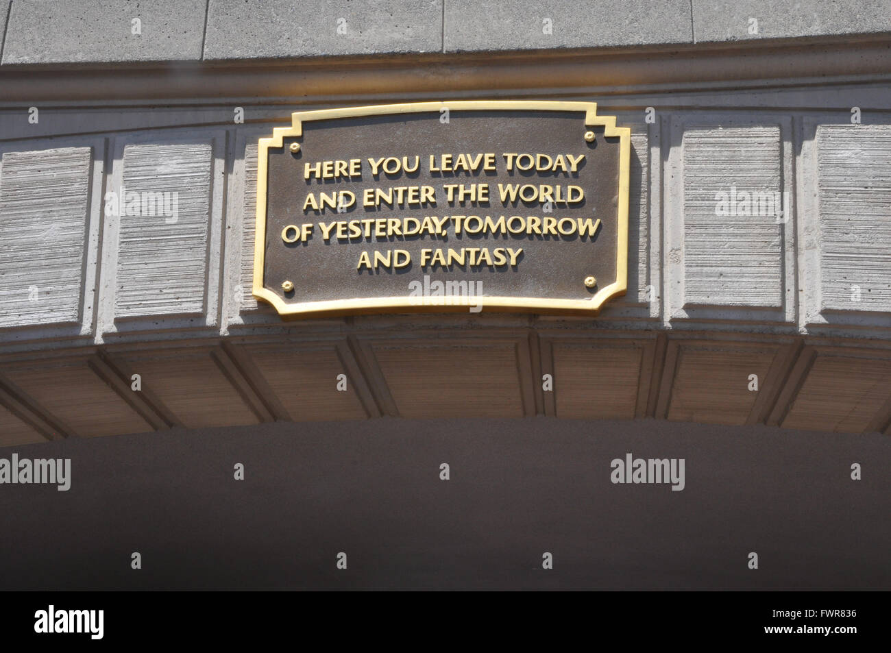 Disneyland, main entrance Stock Photo - Alamy