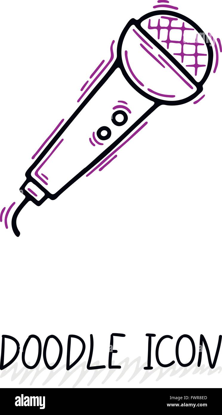 Radio icon in doodle Stock Vector Images - Alamy