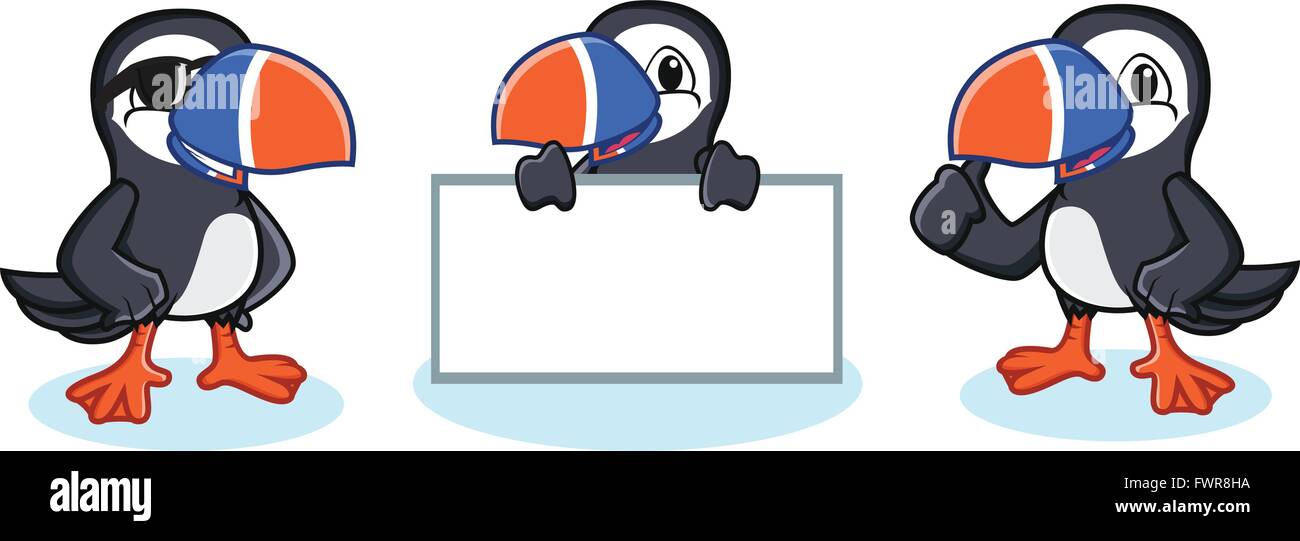 Puffin Mascot Vector happy Stock Vector Image & Art - Alamy