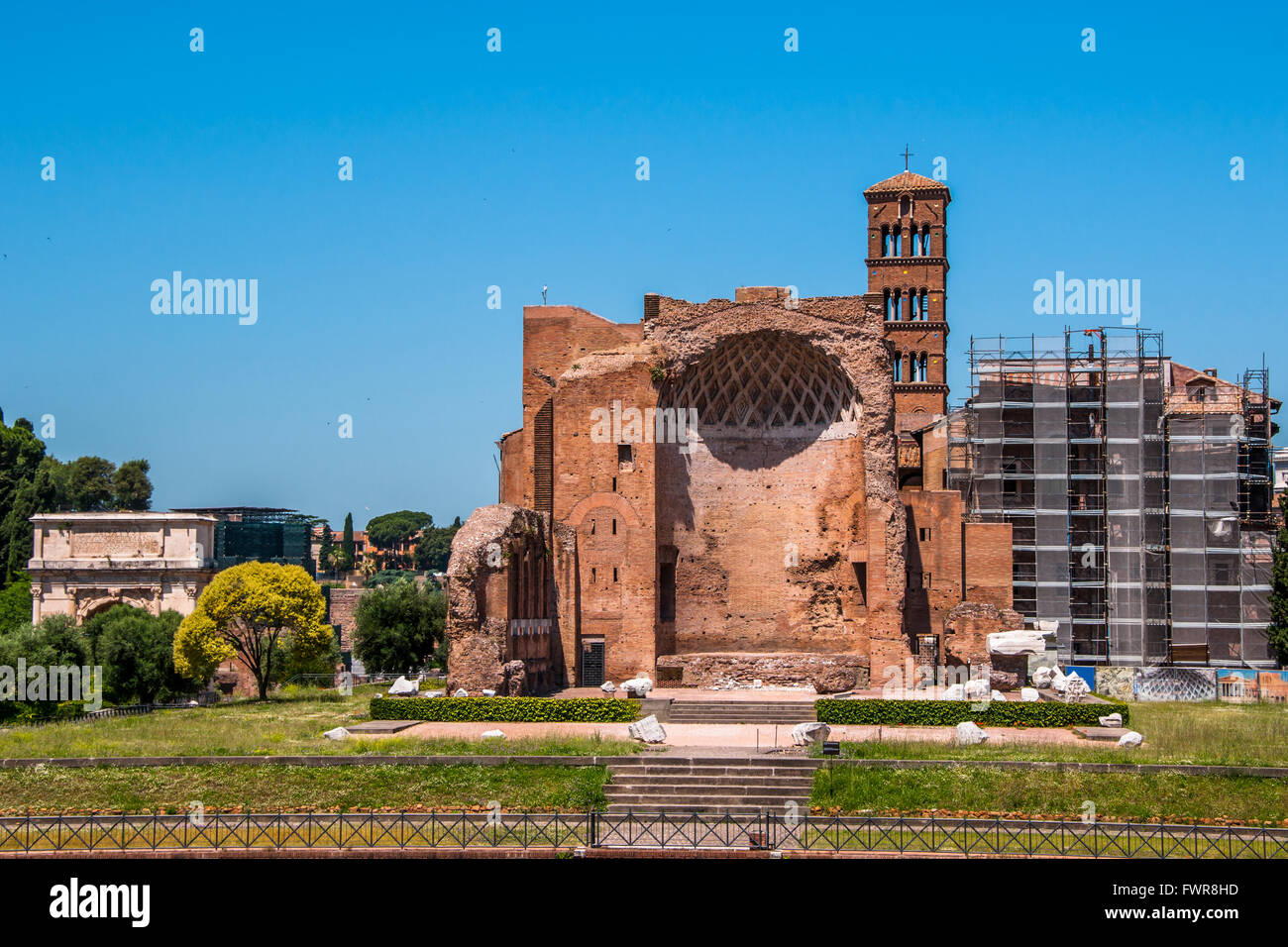 View on the temple of Venus Stock Photo - Alamy