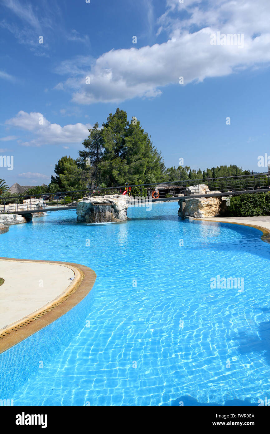 swimming pool Greece Stock Photo - Alamy