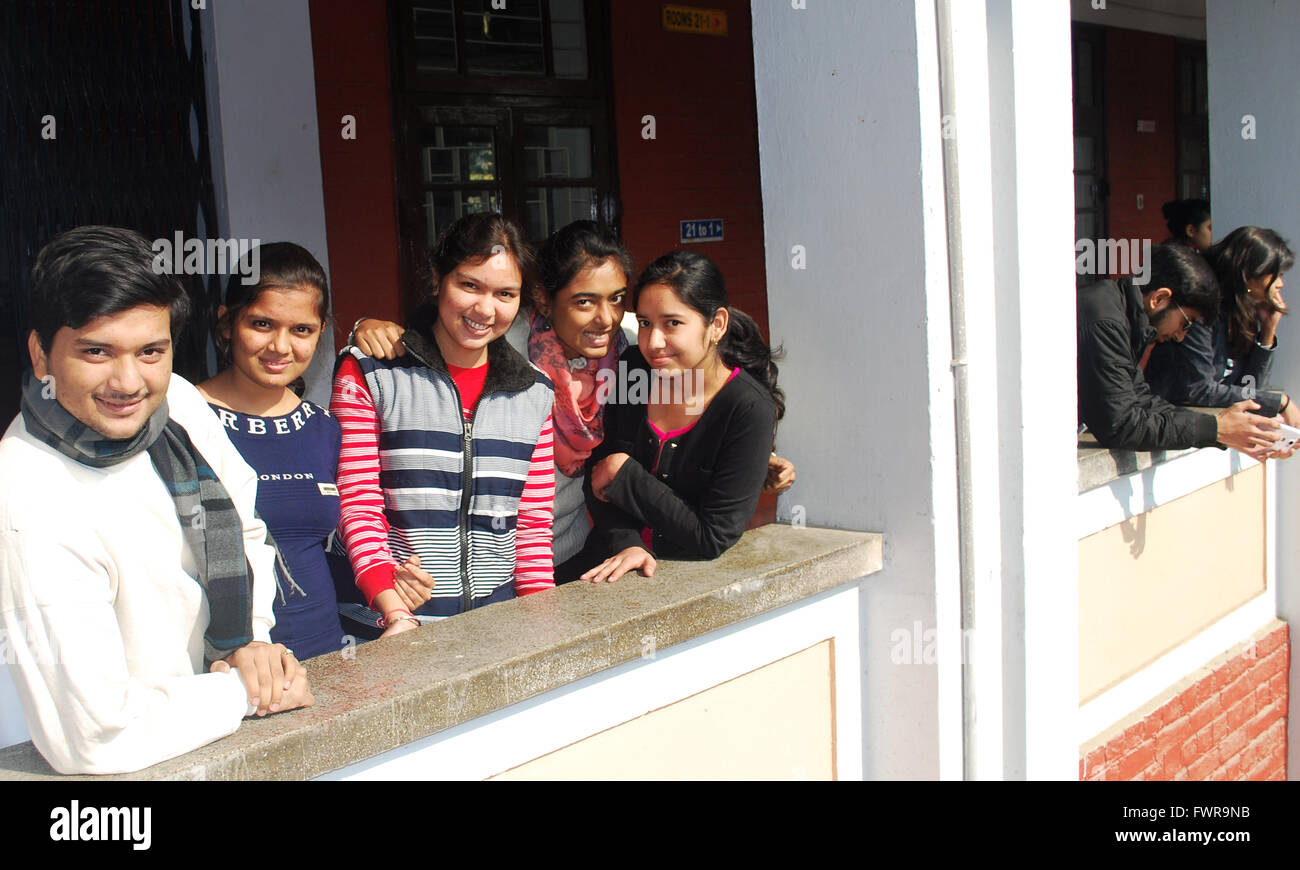 Student standing balcony hi-res stock photography and images - Alamy