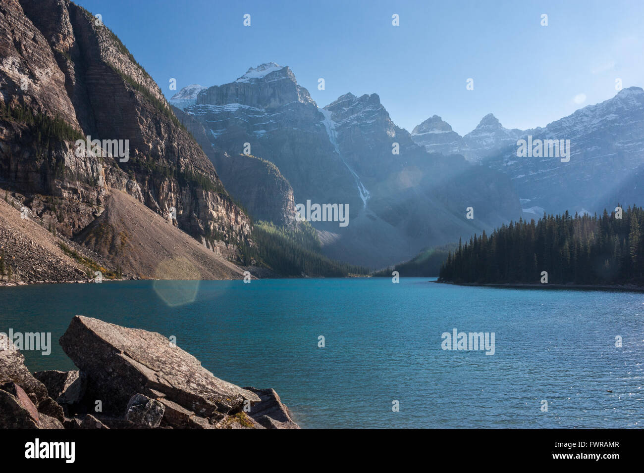 Moraine lake mountains hi-res stock photography and images - Alamy