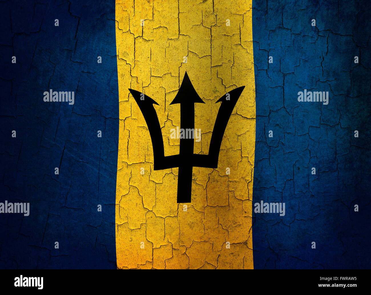 Barbados flag hi-res stock photography and images - Alamy