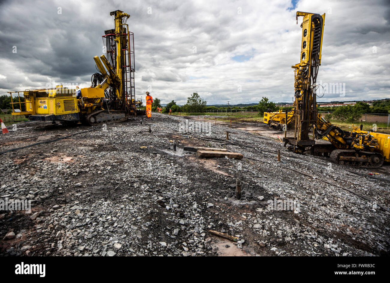 Heavy Plant in operation during Borders Railway construction ...