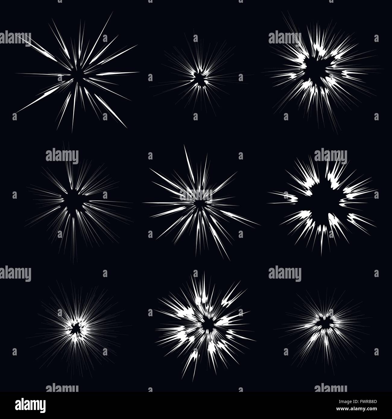 Explode Flash, Cartoon Explosion Stock Vector Image & Art - Alamy