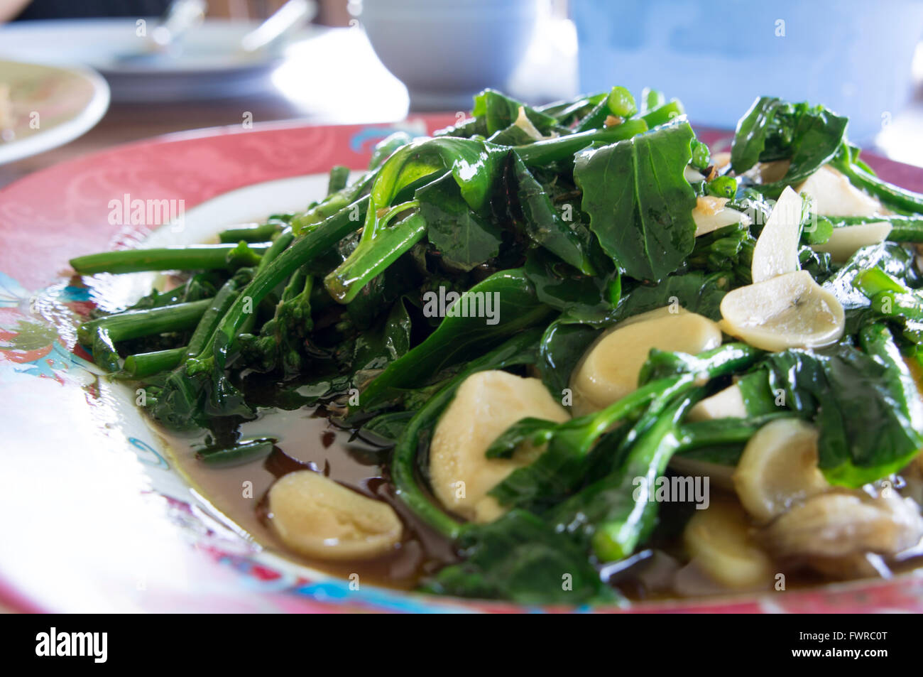 stir fry Gourd vegetable with fresh garlic Stock Photo - Alamy