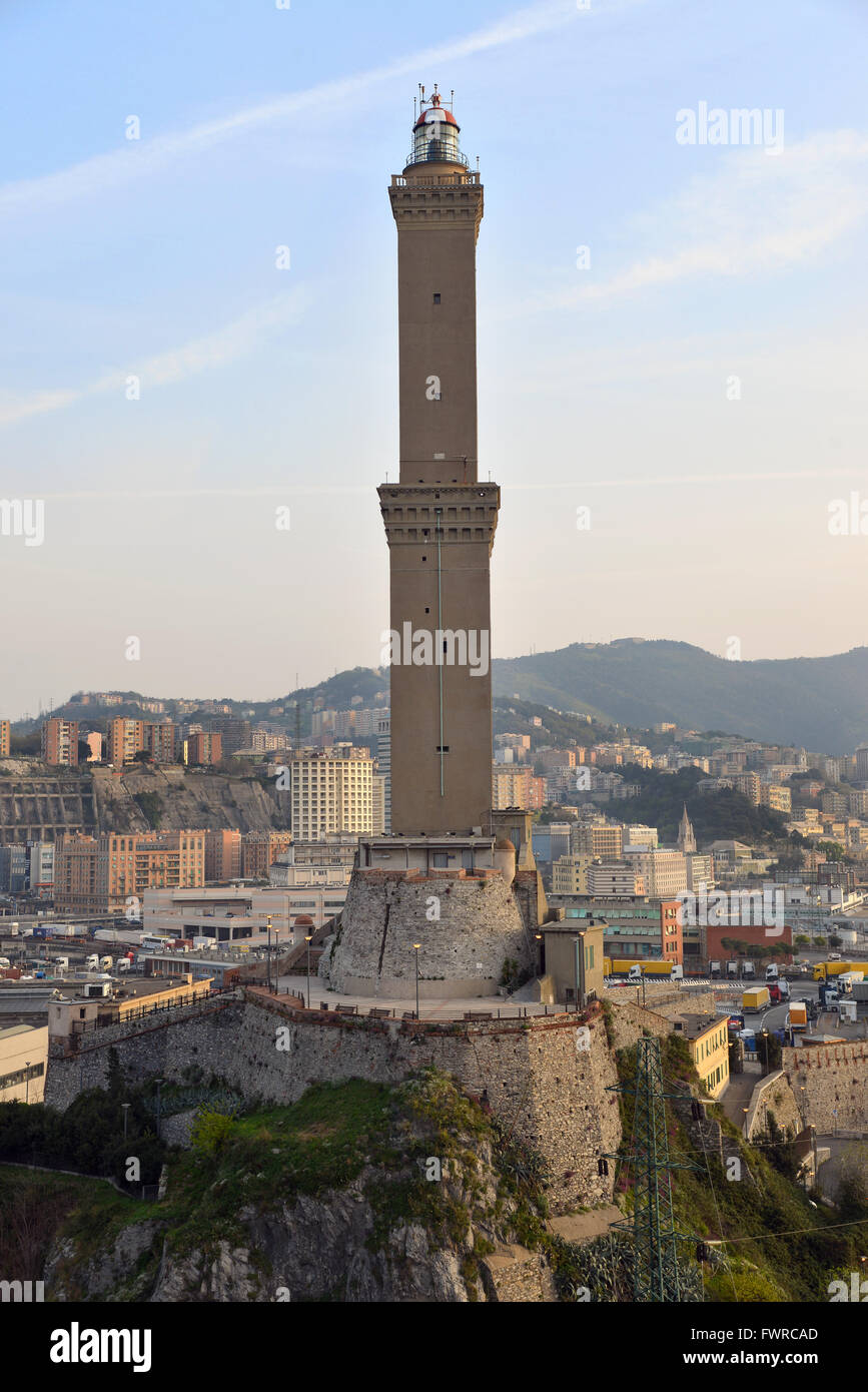 symbol of the city of Genoa is the Lantern Stock Photo - Alamy