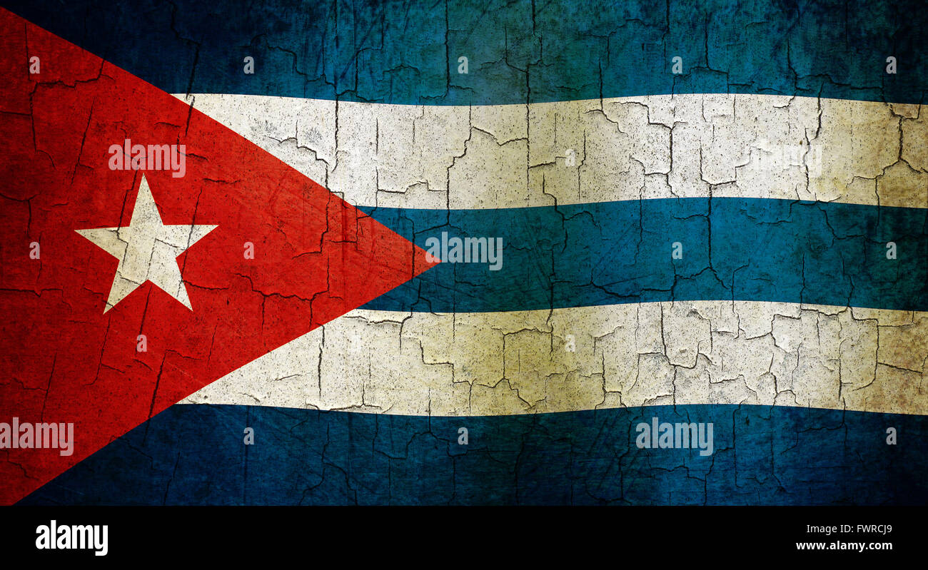 Cuba cracked flag hi-res stock photography and images - Alamy