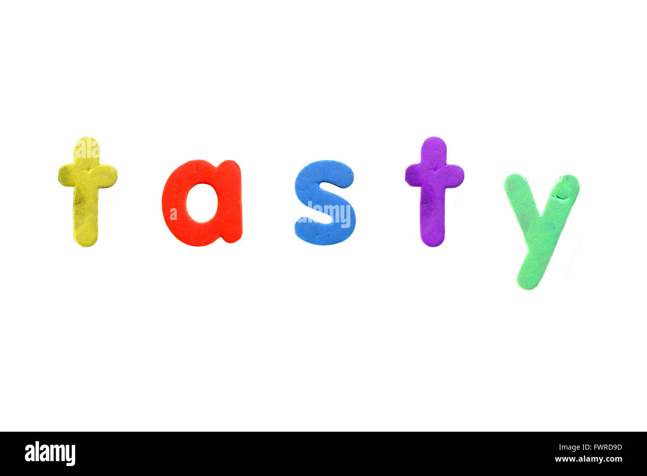 The word tasty hi-res stock photography and images - Alamy