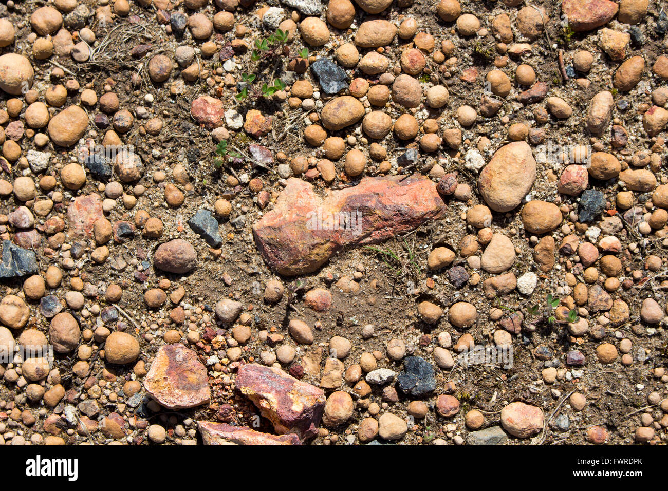 Many outback country Australian roads are made of the fine dusty gravel ...