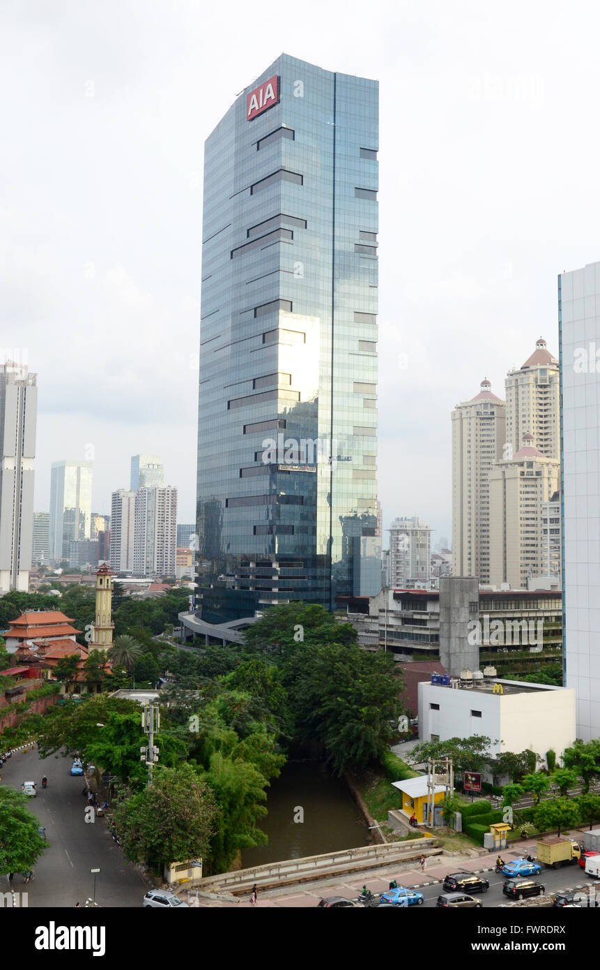 AIA Central Building, in Sudirman Street, one of high risk building in ...