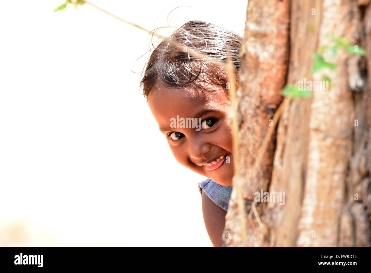 little girls innocent smile Stock Photo - Alamy