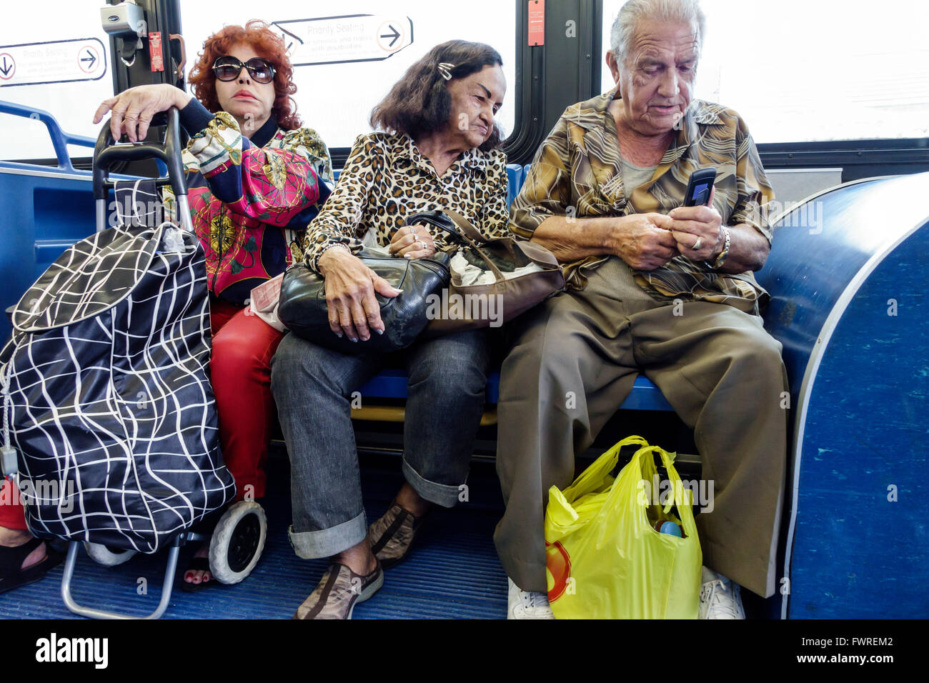 Miami Florida,Metrobus,bus,public transportation,onboard,passenger ...