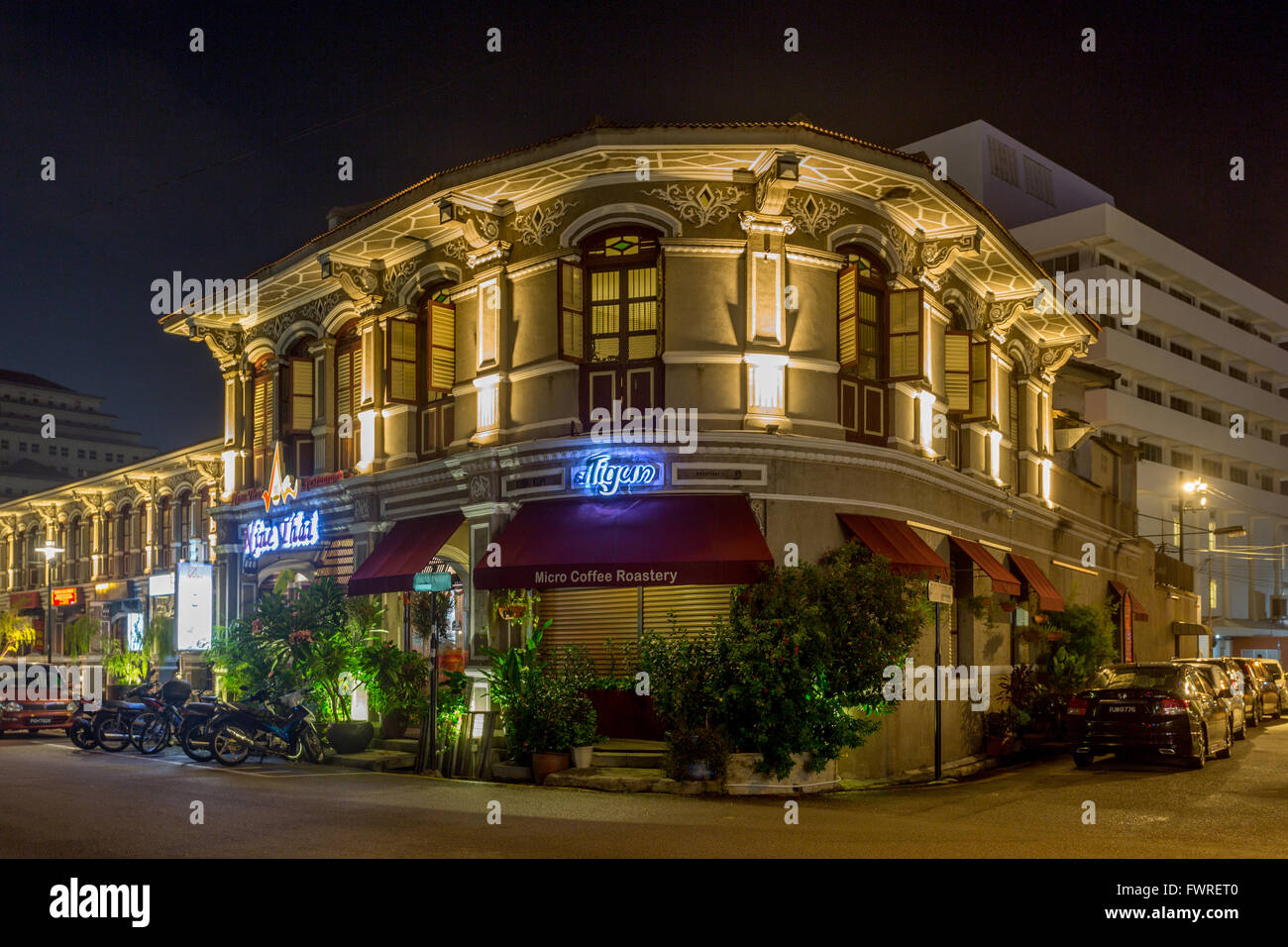 Malaysia Nagore Square Night Penang Stock Photo - Alamy