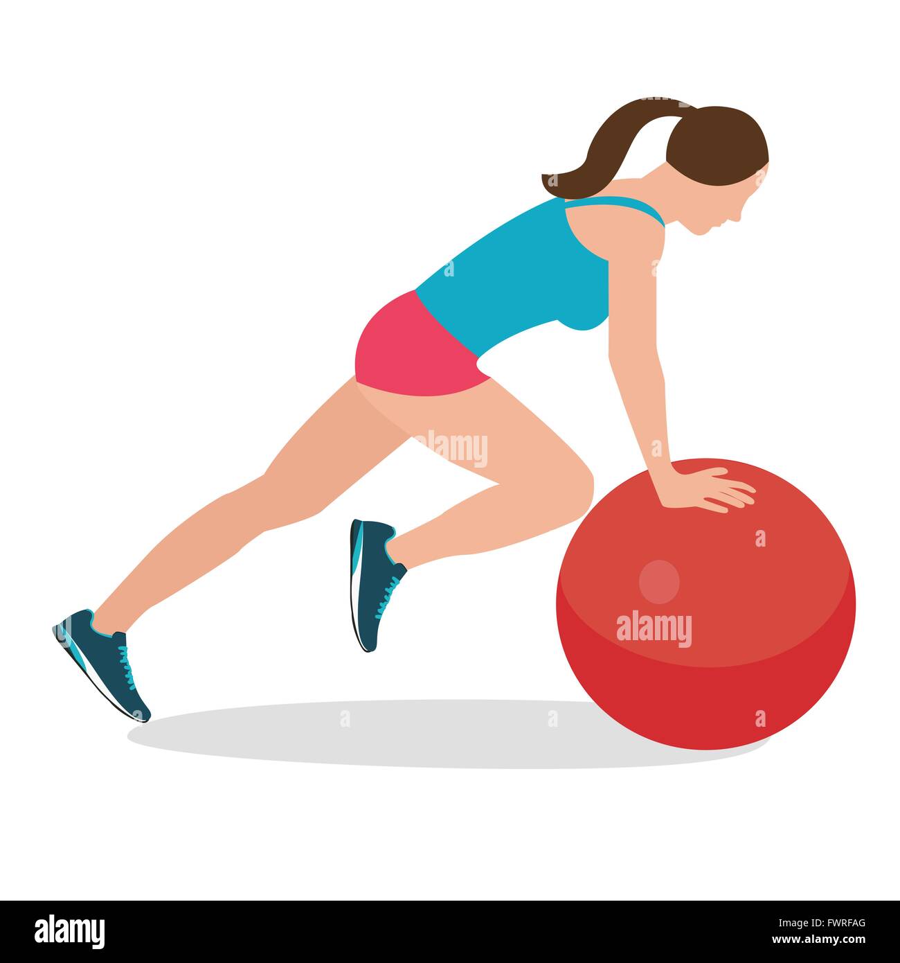 Female Fitness Clipart