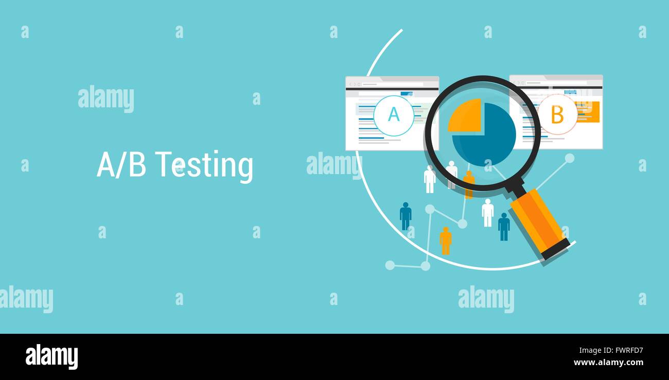 Ab testing split test Stock Vector Images - Alamy