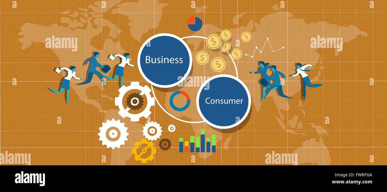 b2c business to consumer Stock Vector Image & Art - Alamy