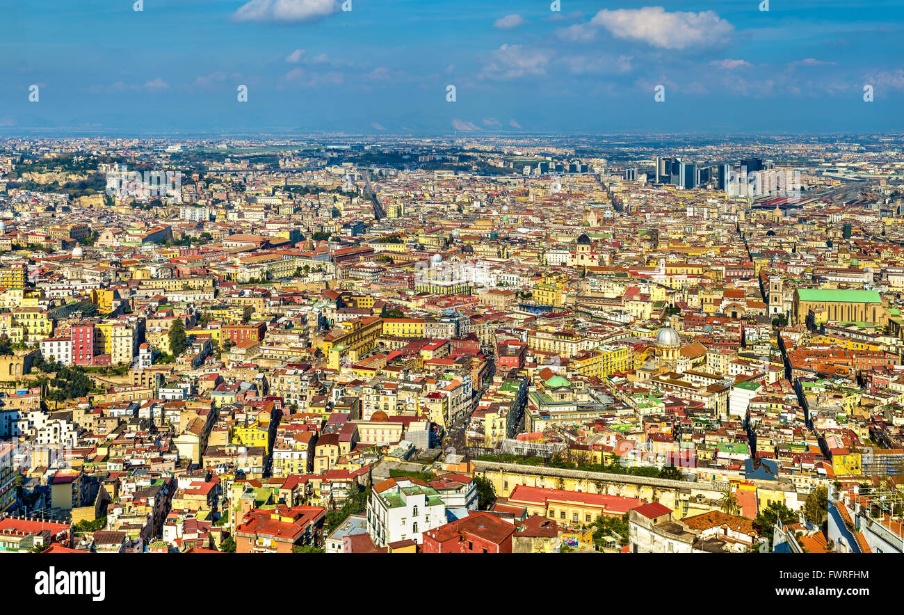Panoramic view naples historic architecture hi-res stock photography ...
