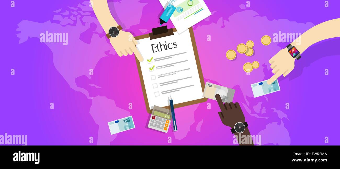 business ethic ethical company corporate concept Stock Vector Image ...
