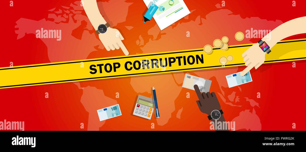 Corruption cartoon hi-res stock photography and images - Alamy