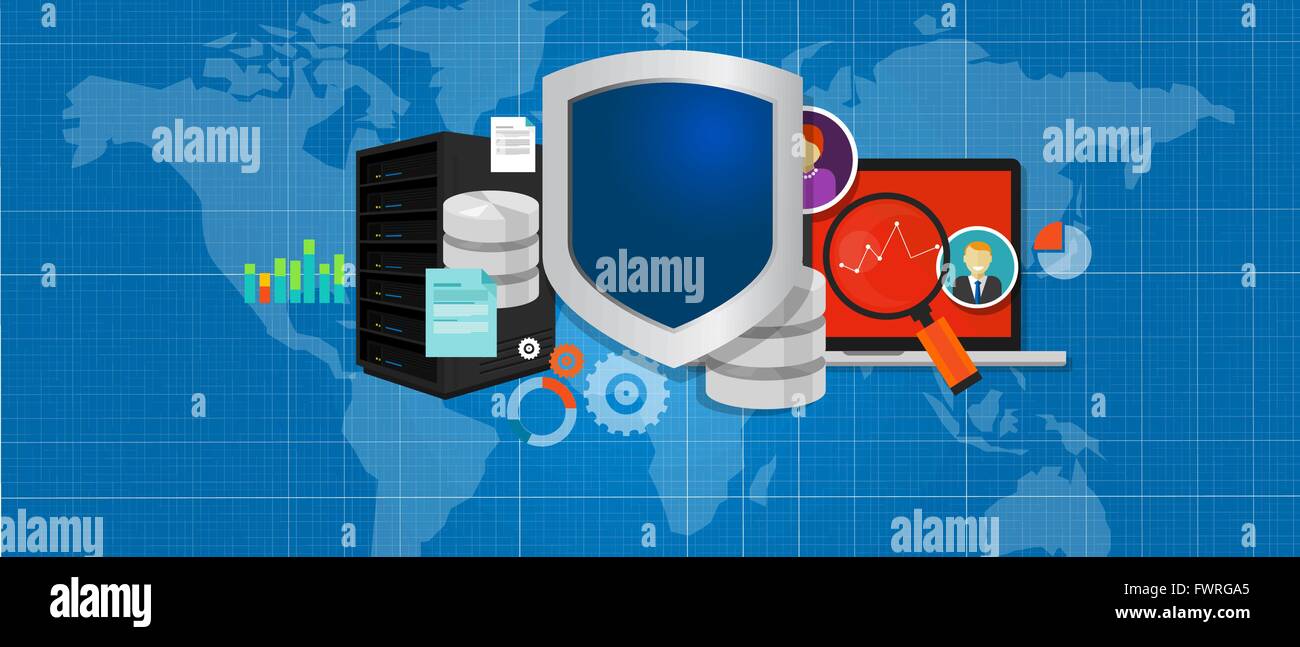 3d document security shield Stock Vector Images - Alamy