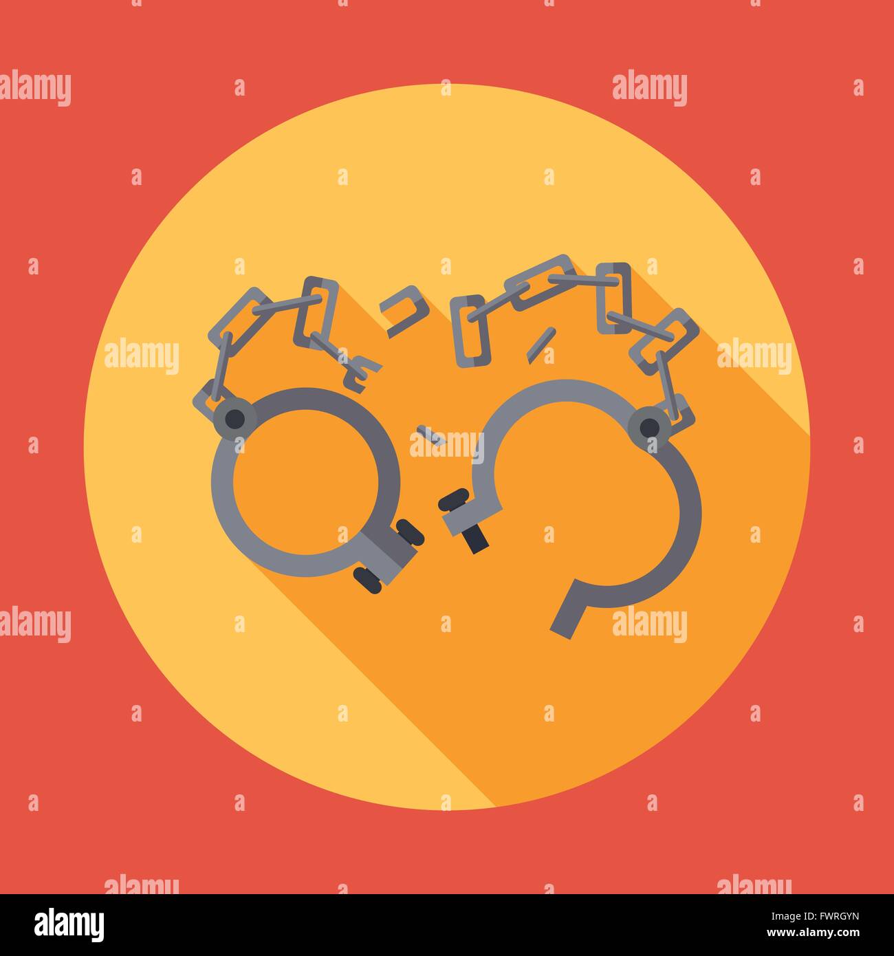 Broken shackles vector hi-res stock photography and images - Alamy