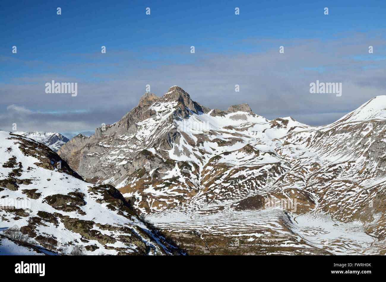 Soft winter in the Atlantic Pyrenees Stock Photo - Alamy