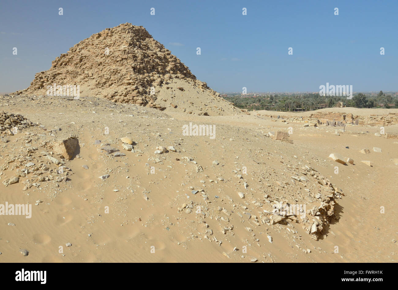 Ruins of pyramid covered with sand Stock Photo - Alamy