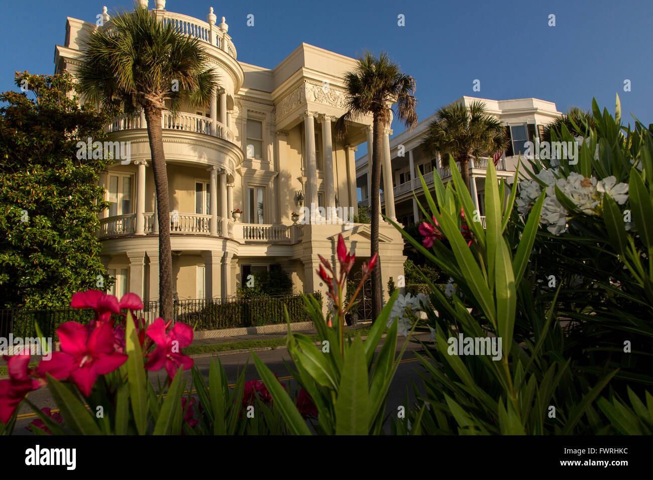 The historic Battery in Charleston, South Carolina Stock Photo - Alamy