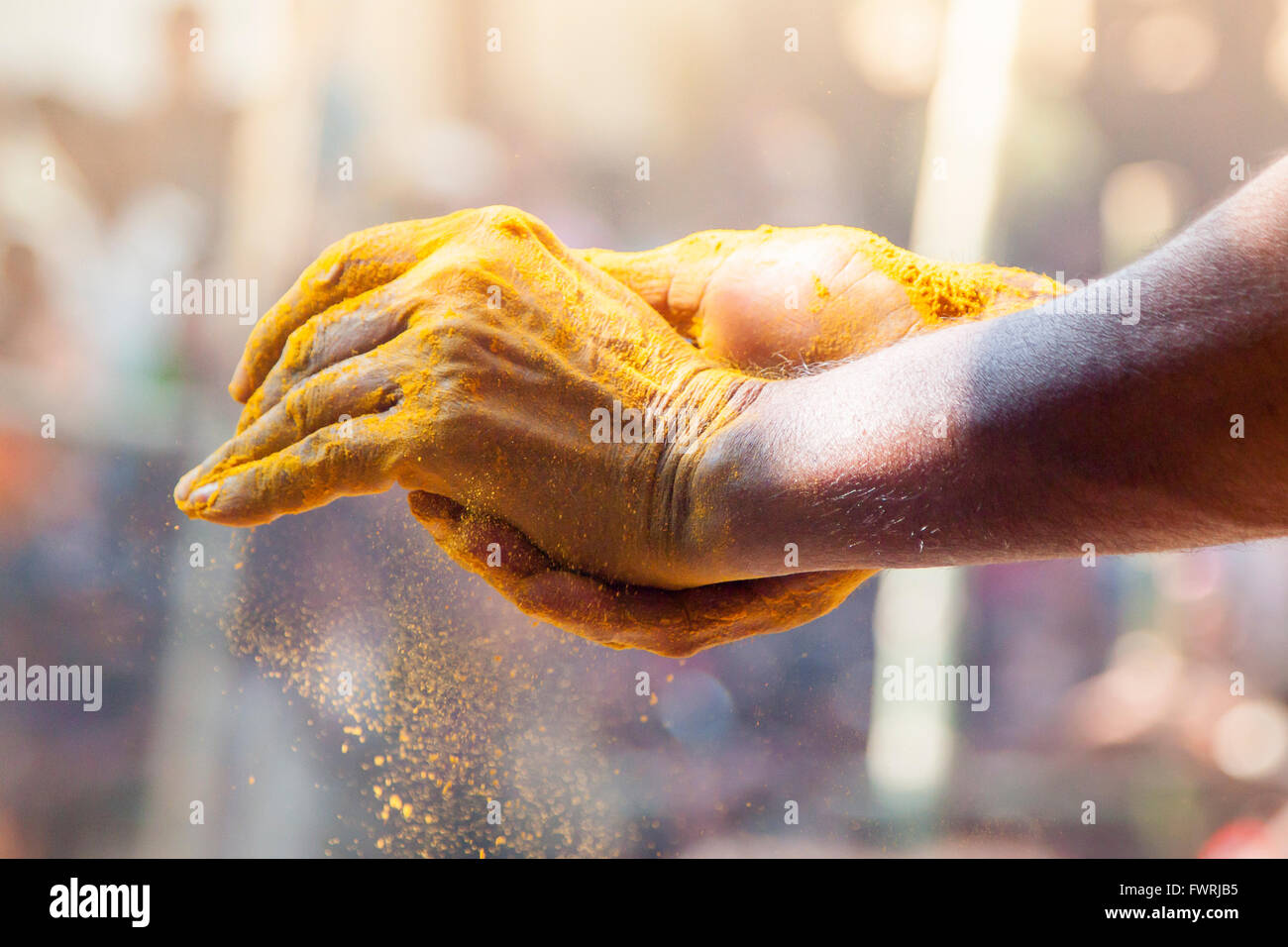 Sacrifice a small goat as an offering for the goddess Durga during the ...