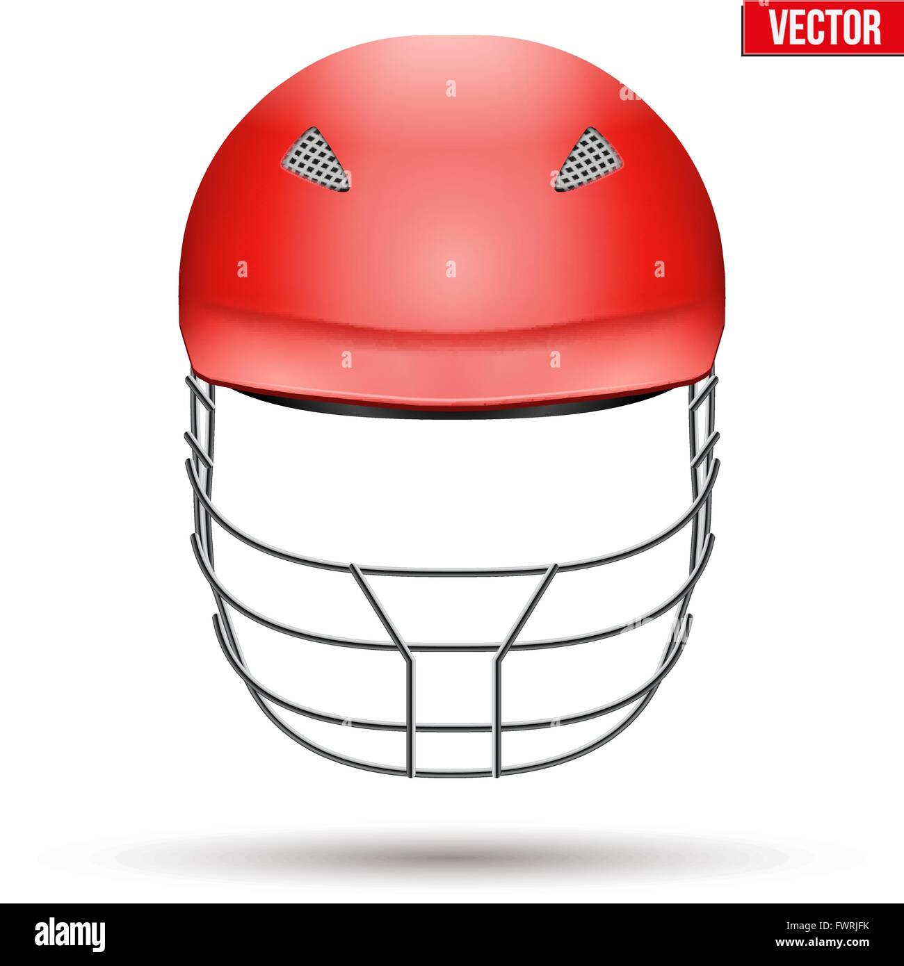Red cricket helmet hi-res stock photography and images - Alamy