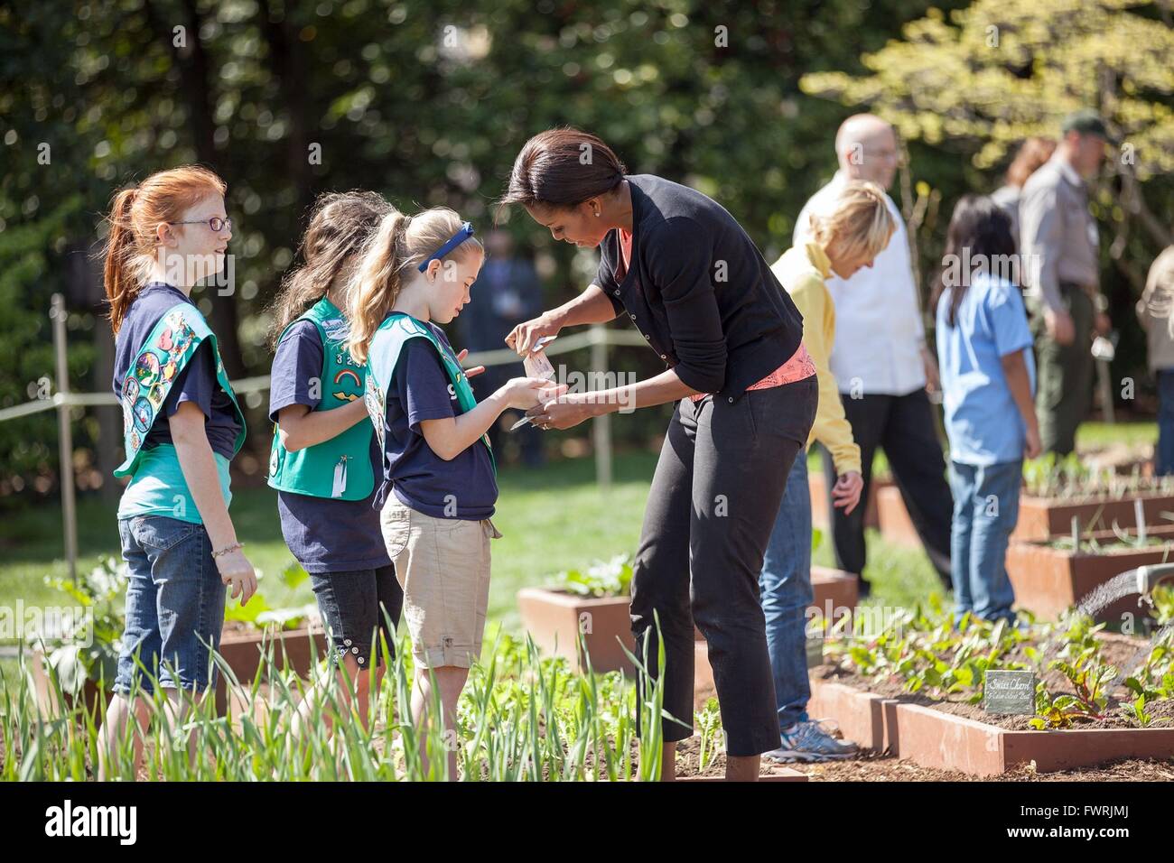 Michelle obama white house garden 2012 hi-res stock photography and ...
