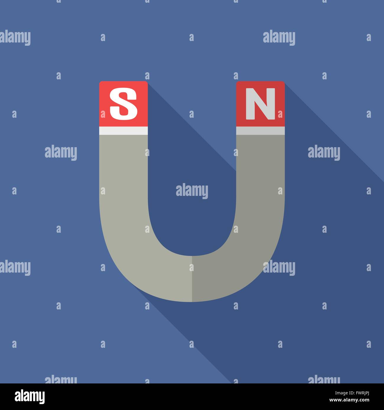 Neodymium magnet. Vector flat design Stock Vector Image & Art - Alamy