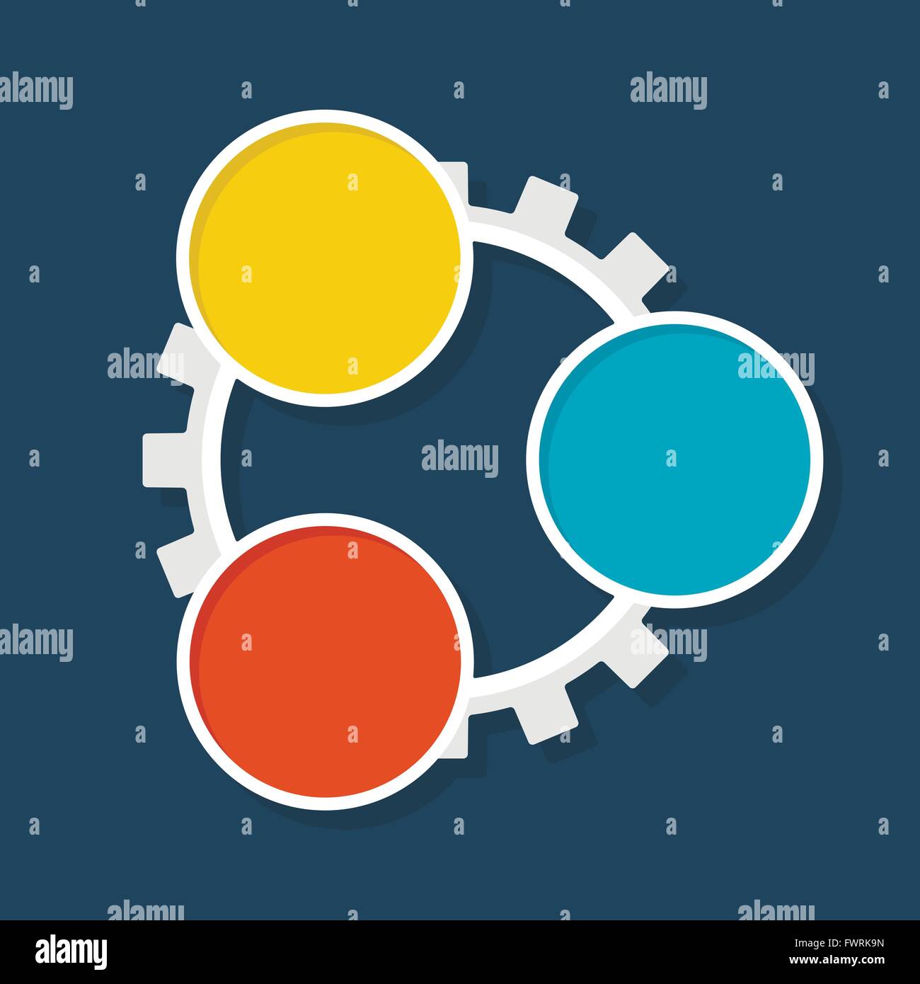 Infographic template cogwheel Stock Vector Image & Art - Alamy