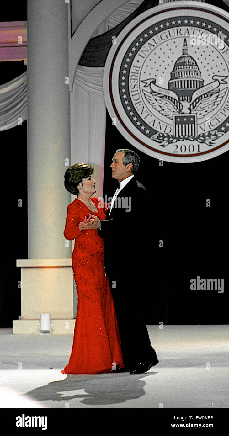 Washington, DC., USA, 20th January, 2001 President George W. Bush and ...