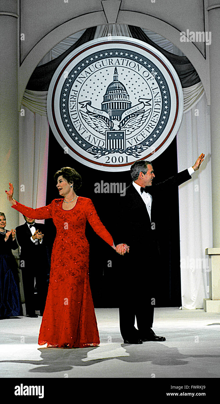 Washington, DC., USA, 20th January, 2001 President George W. Bush and ...