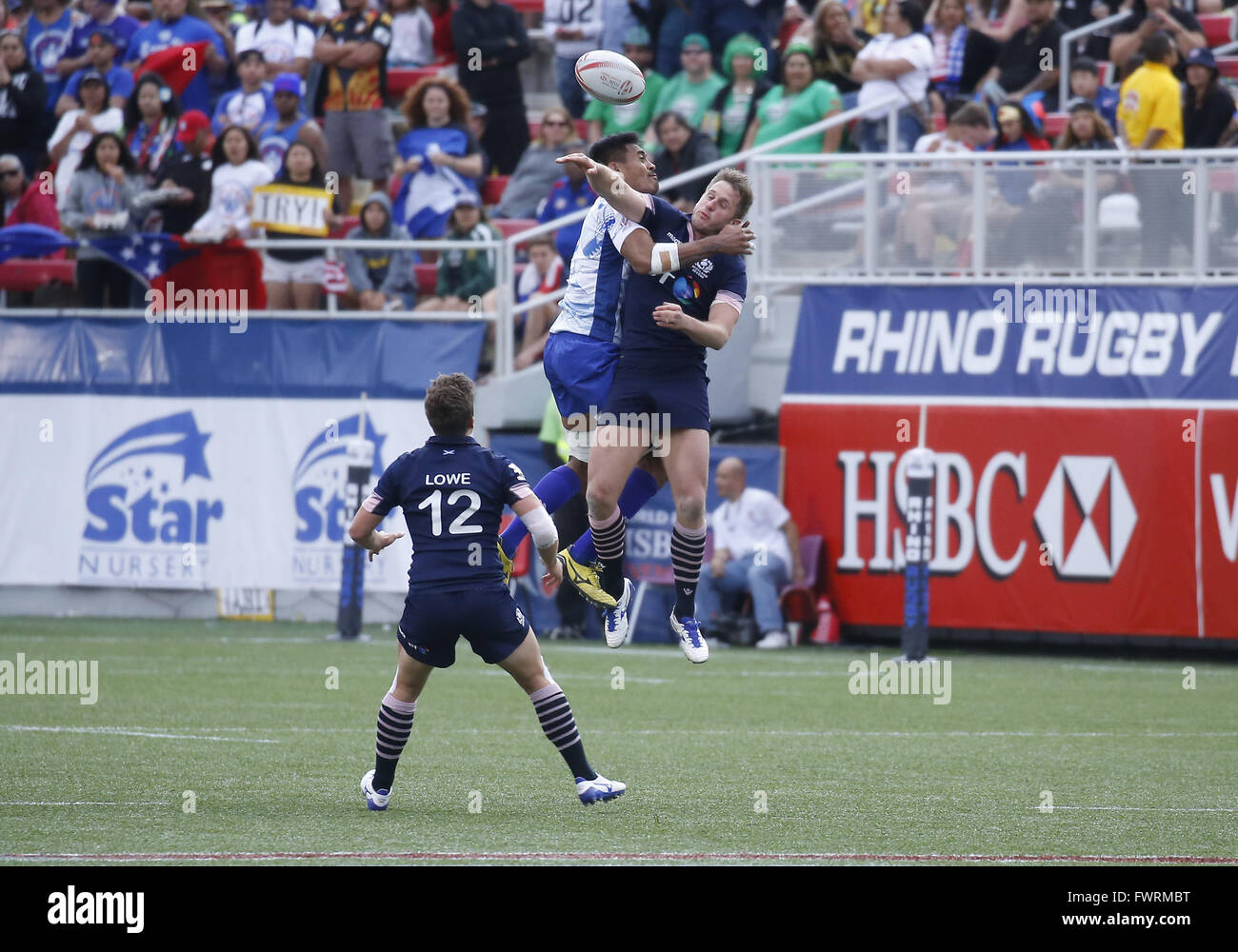 Day 2 2016 USA Sevens Rugby Tournament at Sam Boyd Stadium Las Vegas ...