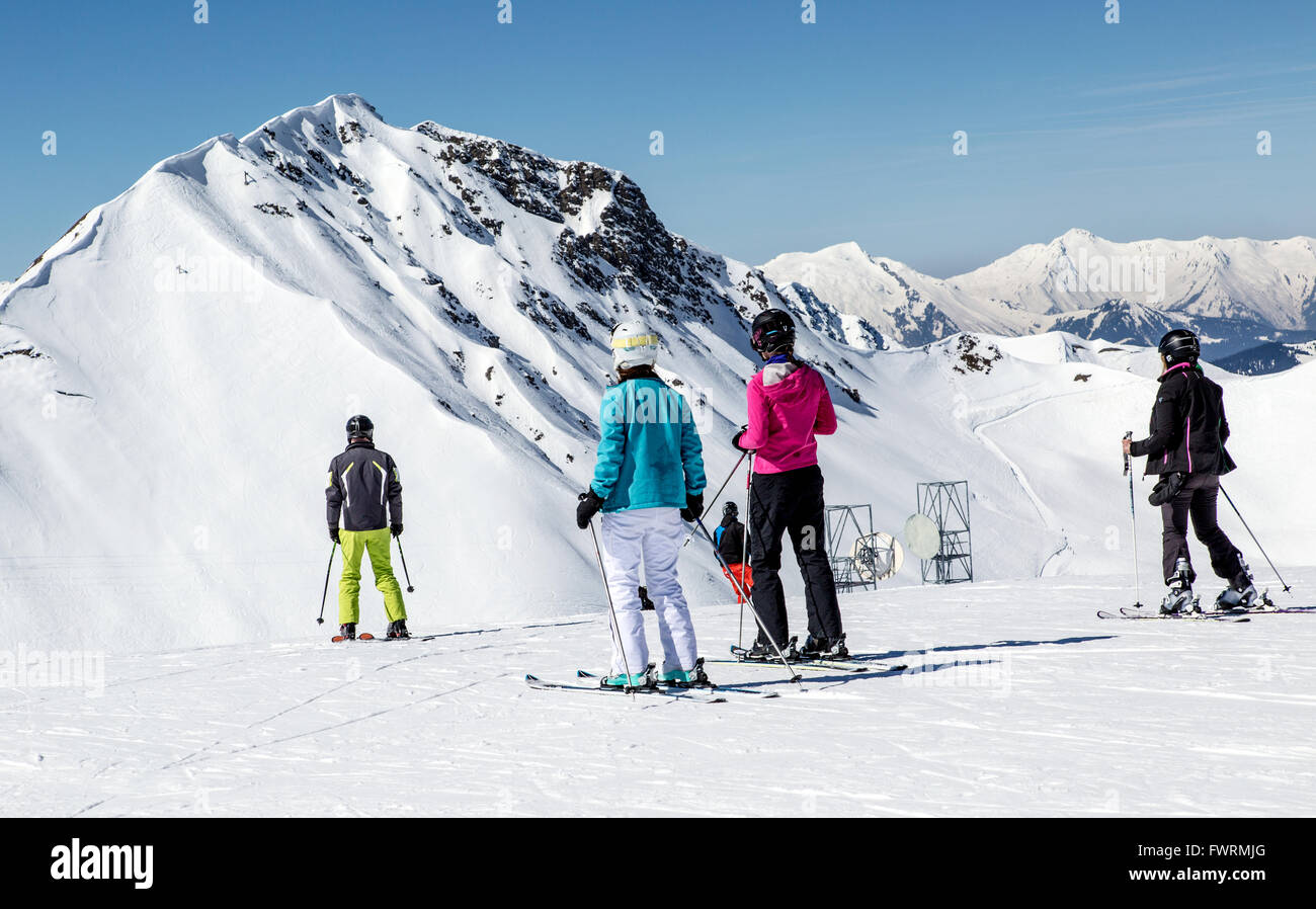 Ski resort la plagne alpine france alps altitude hi-res stock photography and images - Alamy